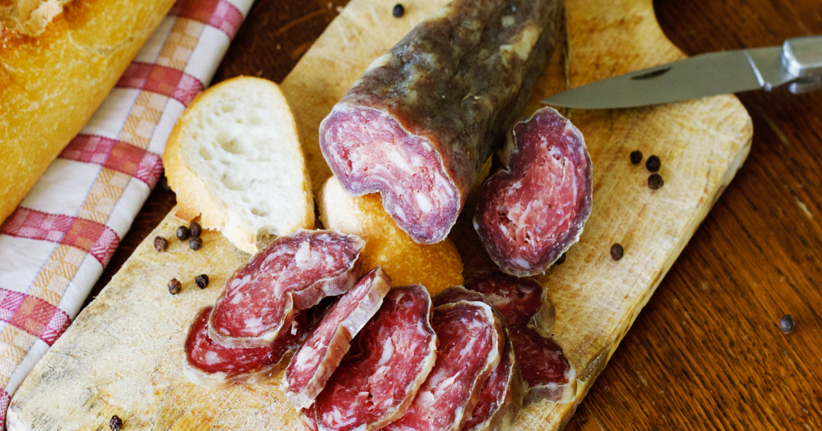 Saucisson porc fait maison