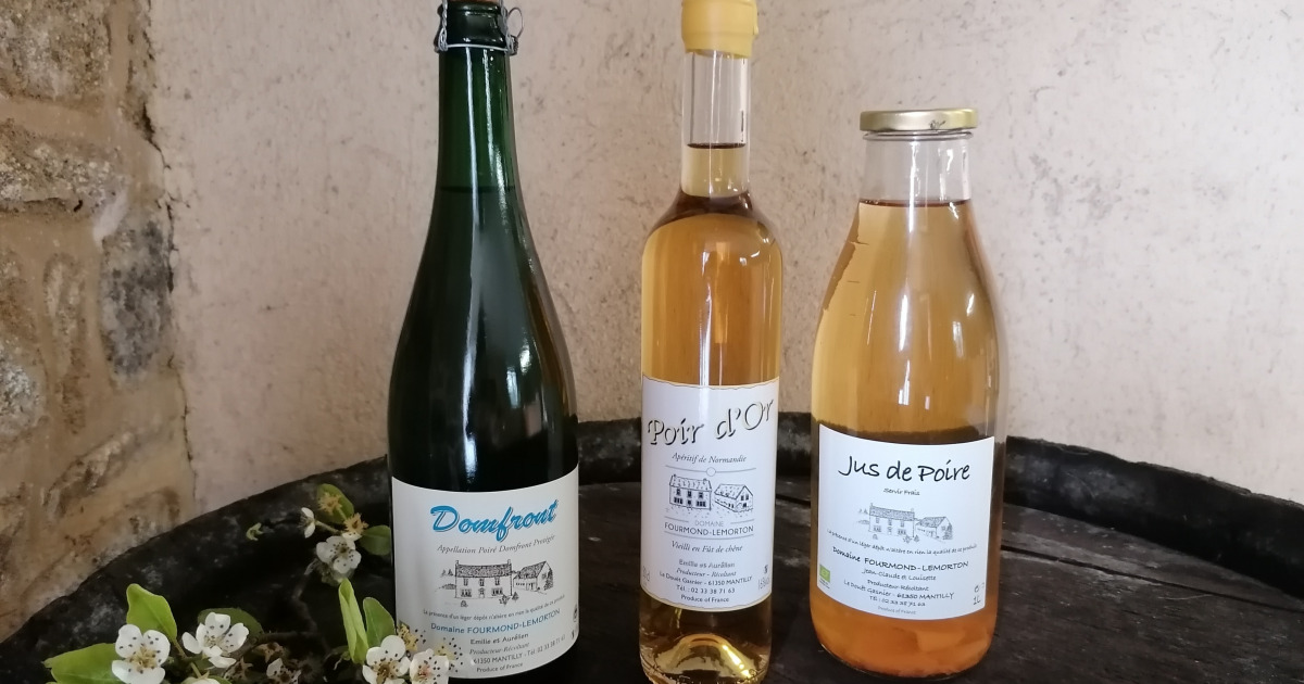 100% Poire : Poiré Domfront, Jus de Poire et Apéritif x3