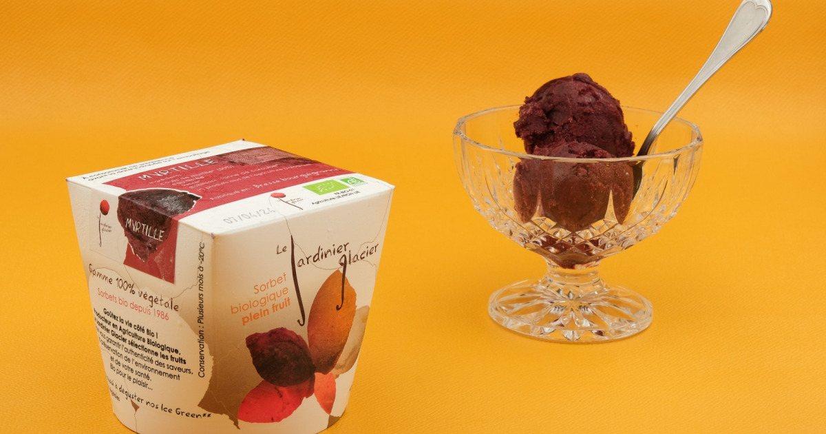 Sorbet Myrtilles Sauvages - 550ml X4