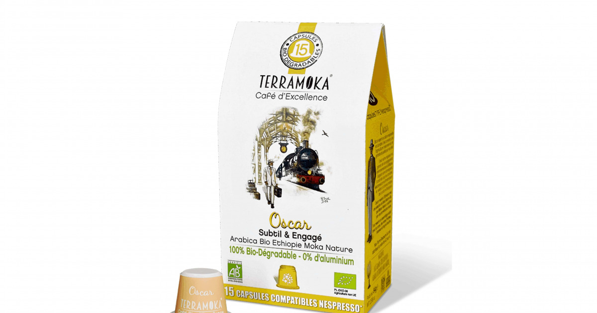 Café OSCAR x15 capsules Home Compost type Nespresso