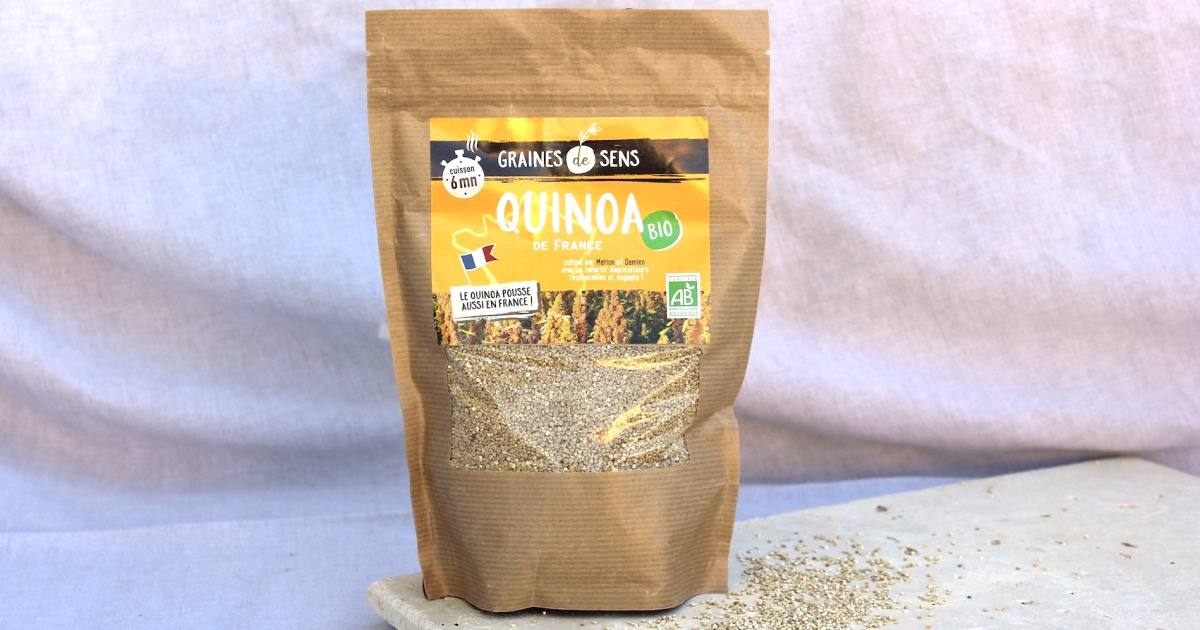 Quinoa blanc BIO origine France - cuisson 6min - 500g