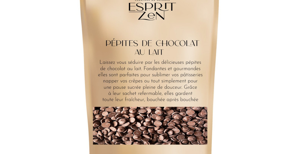 Pépites de Chocolat au lait - 35% de Cacao - Sachet zip 200g