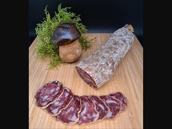 Saucisson porc plein air de montagne sans sel nitrité