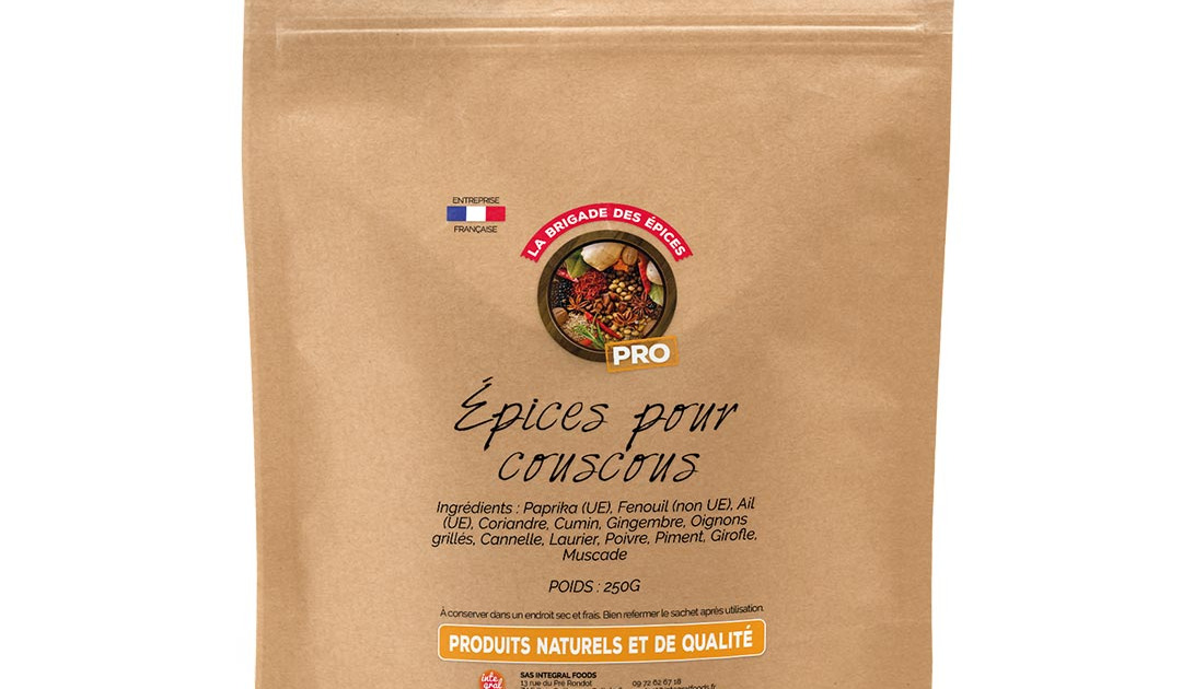 Épices pour couscous - sachet kraft 250g