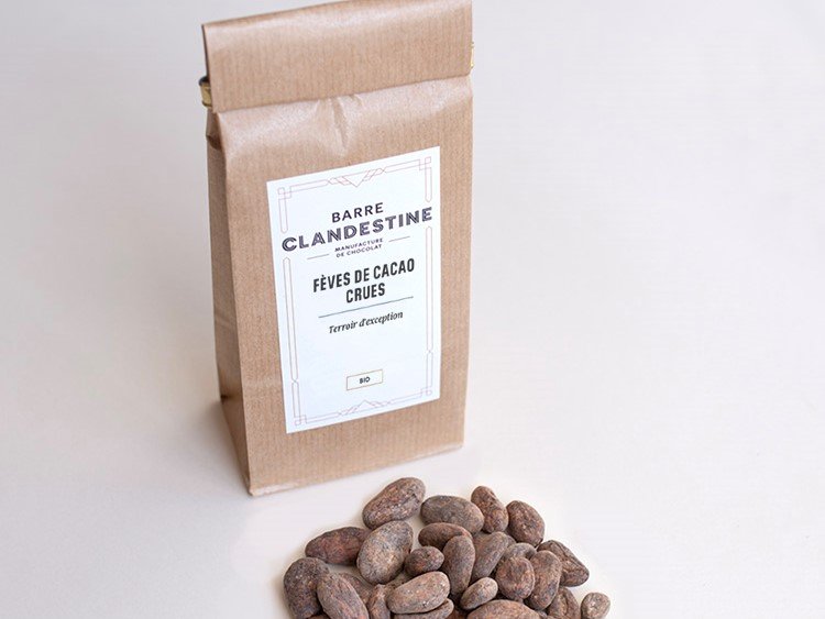 Fèves de cacao crues