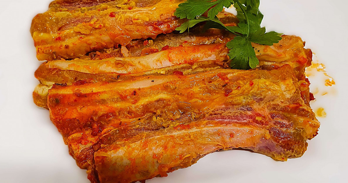 RIBS DE PORC MARINE CURRY - 1 Kg