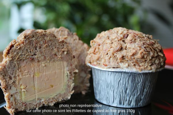 Rillettes de canard au foie gras x 500gr