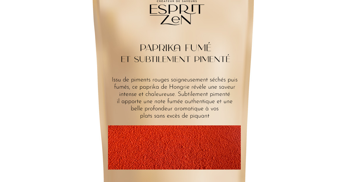Paprika Fumé et Subtilement Pimenté - Sachet zip 50g