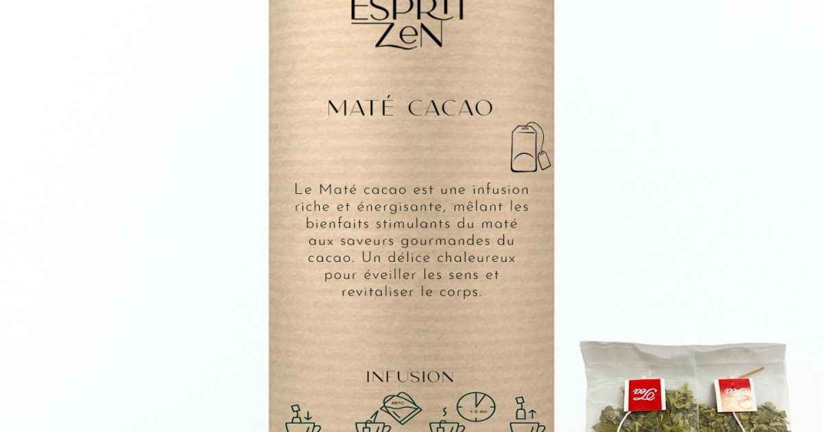 Maté Cacao - Infusion - Boite de 20 Infusettes