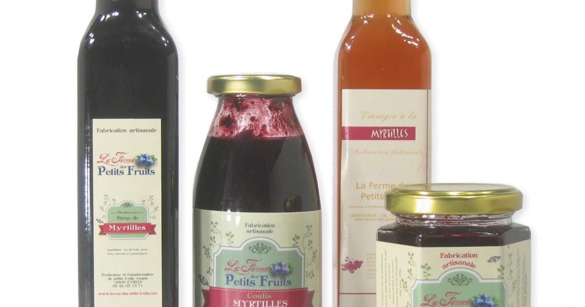 Offre Découverte À La Myrtille : Sirop, Coulis, Confiture Et Vinaigre À ...