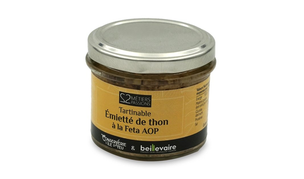 tartinable. émietté de thon à la Feta AOP
