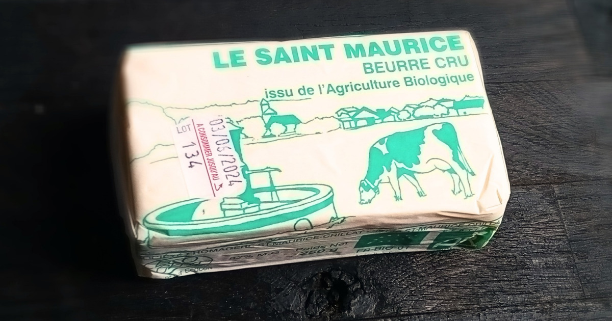 Beurre cru Bio