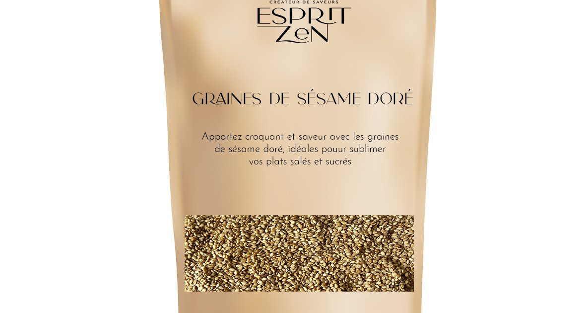 Graines de Sésame Dorée - Sachet Zip de 50g