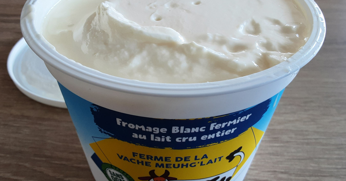 Fromage blanc fermier au lait cru