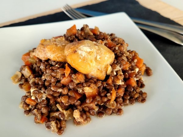 Lotte aux Lentilles et Lardons - Groix & Nature - 240g