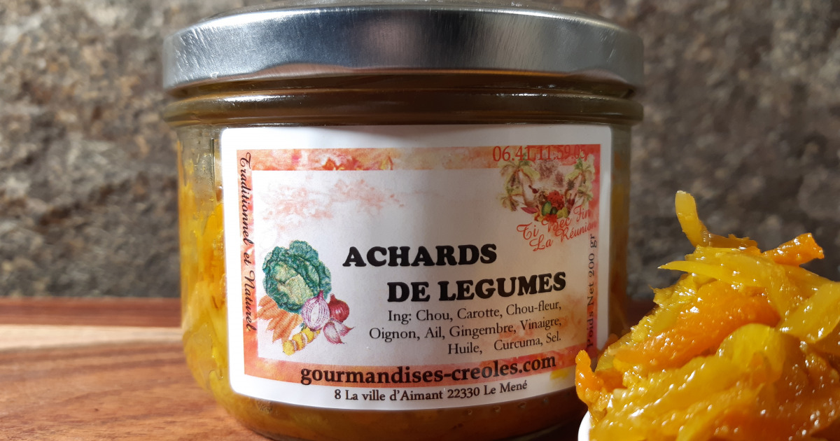 Achard de légume - Tradition Réunionnaise
