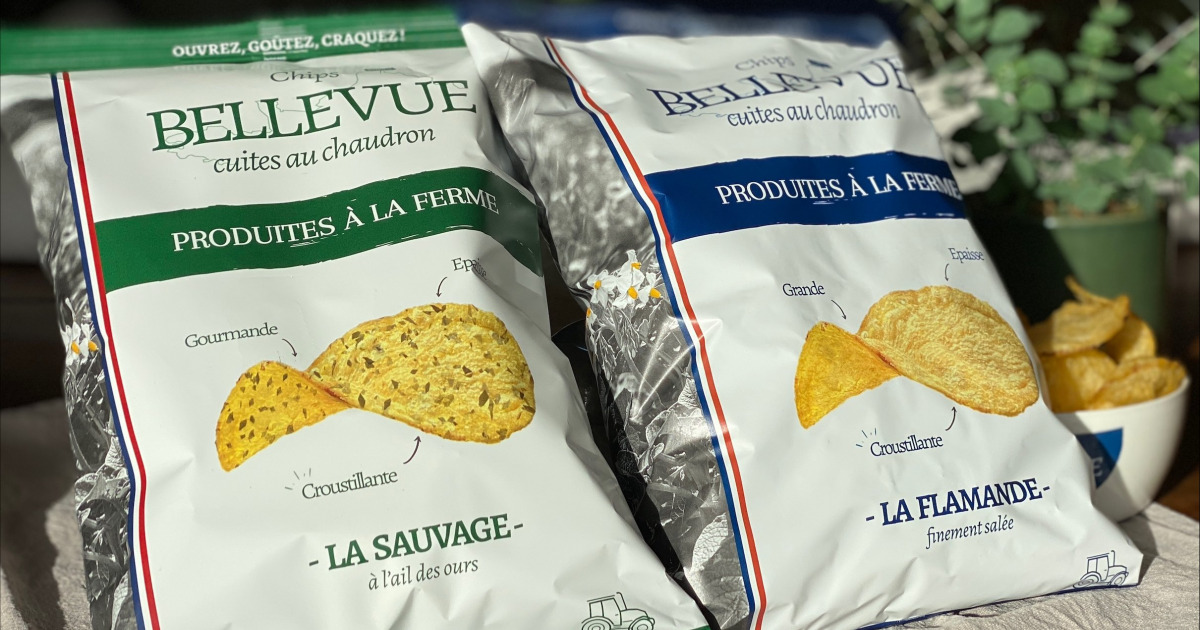 Trio Chips fermières - Nature + Ondulée + Ail des ours (20 sachets)