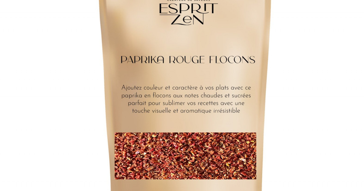 Paprika Rouge en Flocons - Sachet refermable - 50g