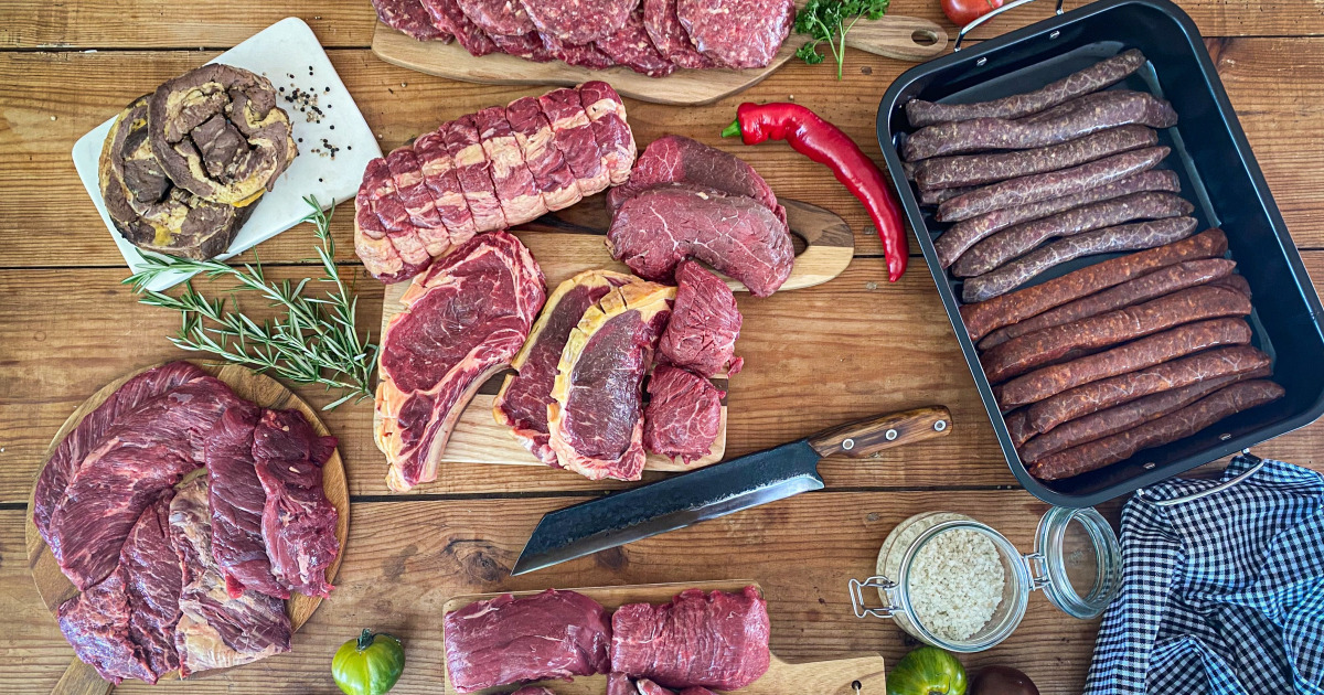 Grand coffret de boeuf maturé (10kg - race ANGUS)