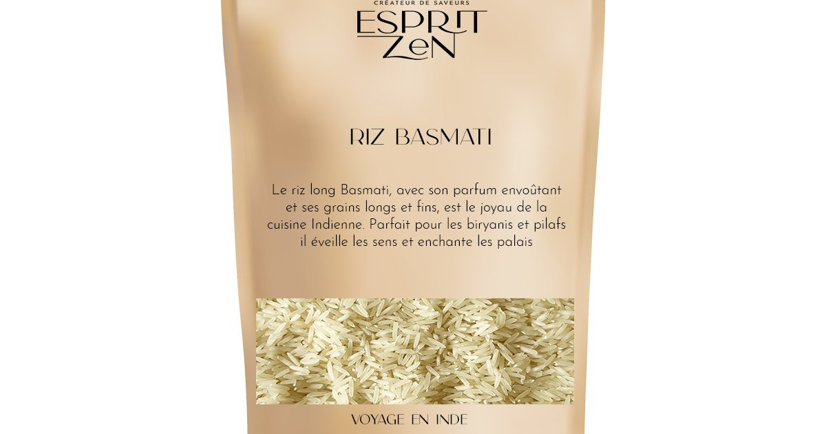 Riz long Basmati-Sachet zip-500g