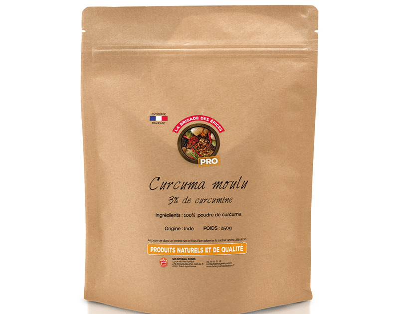 Curcuma - 3% de curcumine - sachet kraft 250g