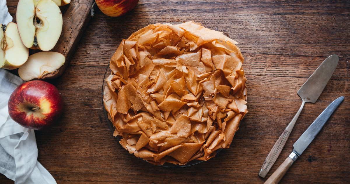 Pastis gascon aux pommes et à l'armagnac cuit frais - 6 parts