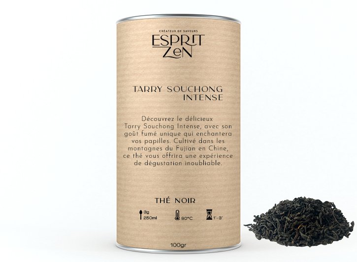 Thé Noir " Tarry Souchong " Intense - Fumé- Boite de 100g