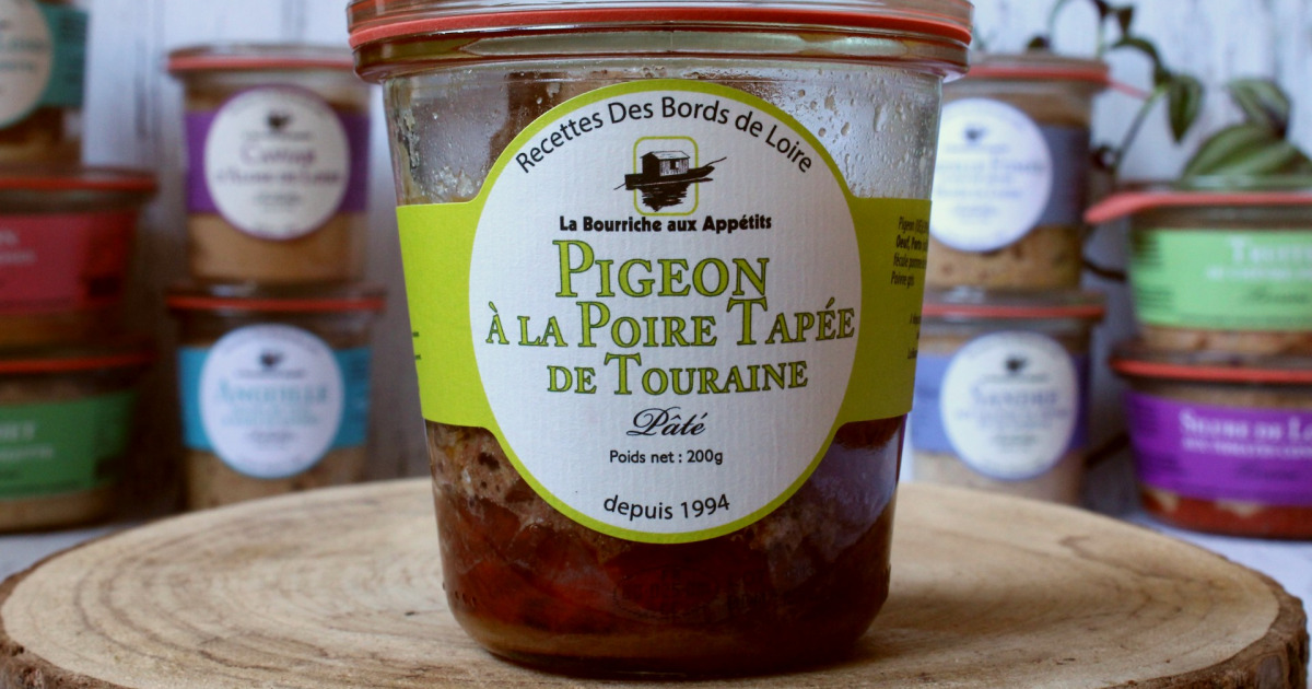 Pâté de pigeon à la poire tapée 200g