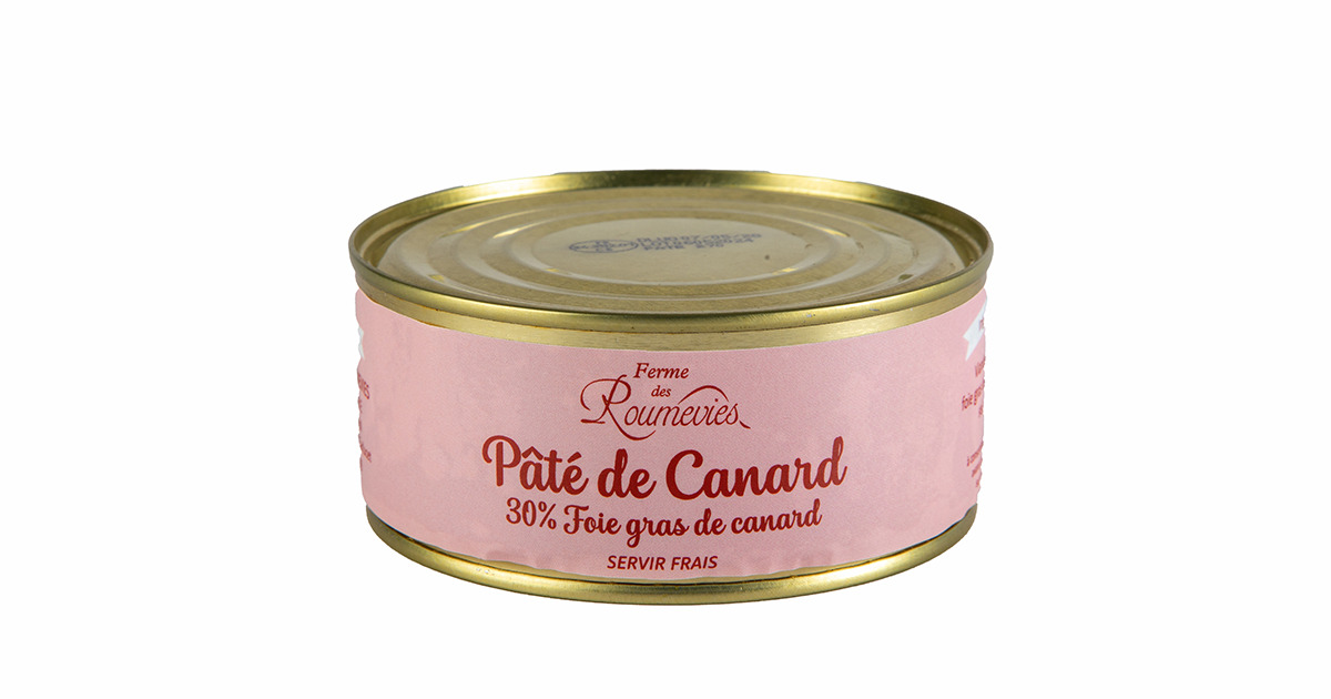 Paté de canard 270 g 30 % de foie gras entier