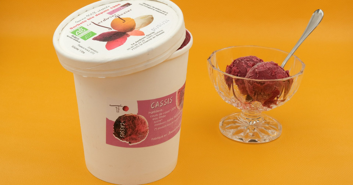 Sorbet cassis - 1L x 2