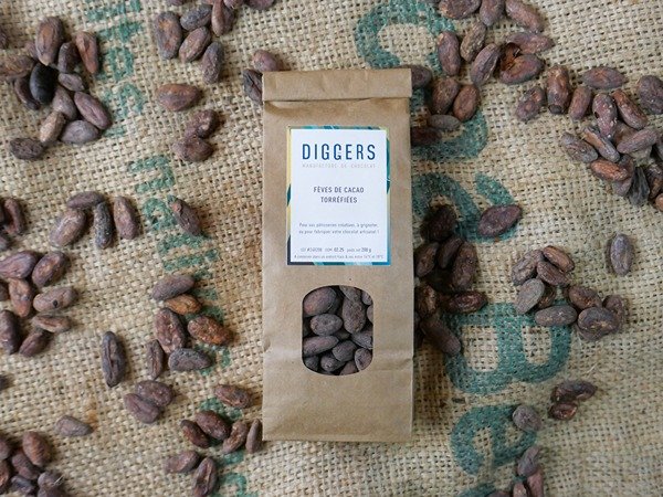 Fèves de cacao torréfiées 200g
