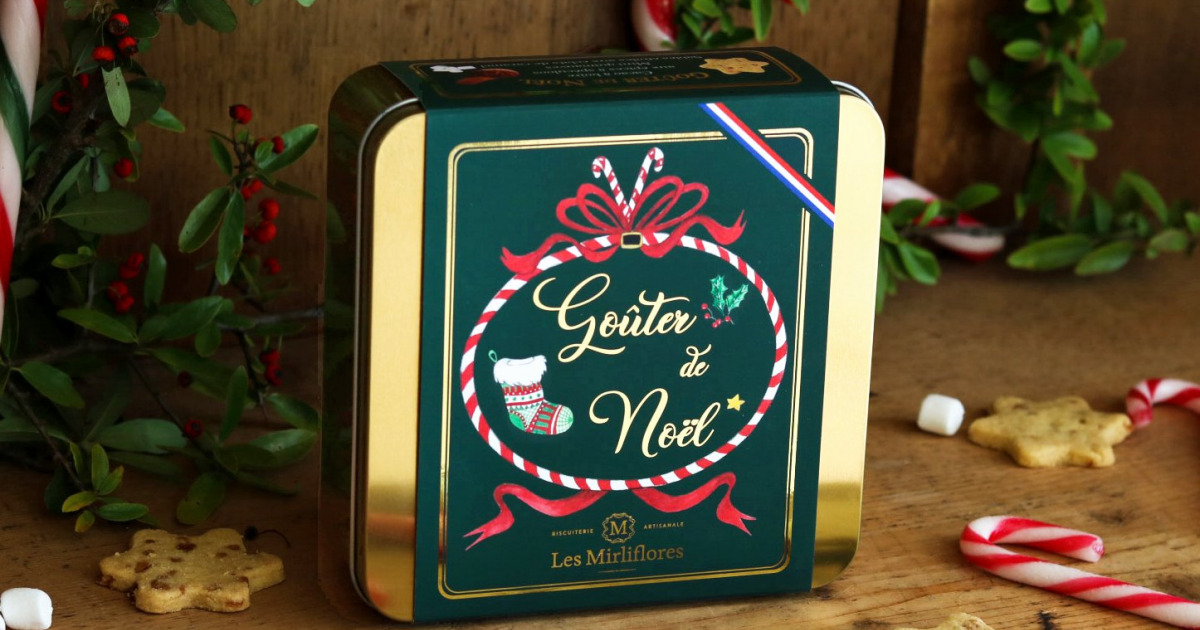 Coffret de Noël : biscuits caramel, cacao à boire et marshmallows
