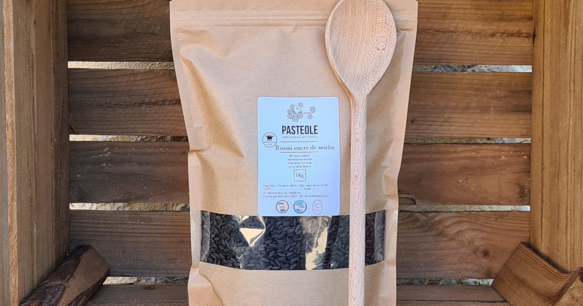 Pâte Risoni encre de seiche 1kg