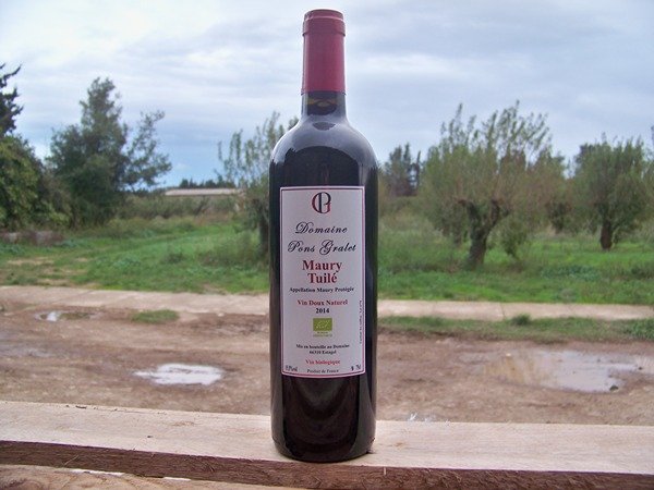 Vin Rouge IGP - AOP Maury doux 2015 Bio x6