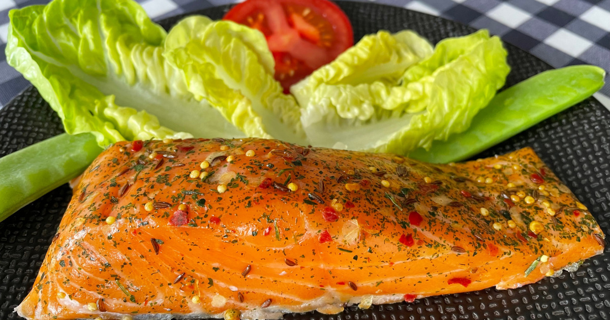 Pavé de Saumon fumé et roti aux épices de Provence 120g x 8