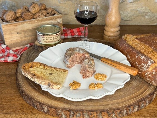 Pâté de confit de canard aux noix du périgord 130g