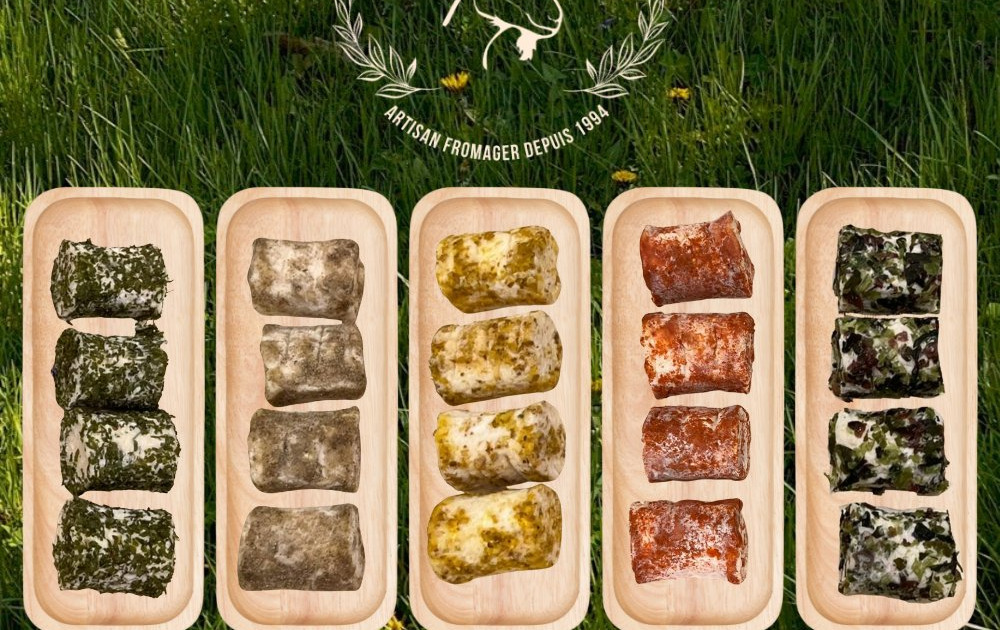 Mélange de 16 bouchons de chèvre aromatisés