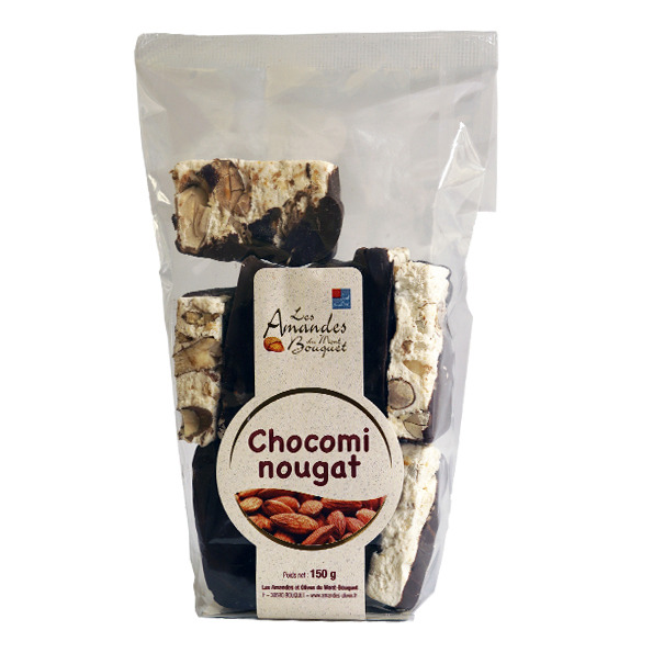 Chocomi-nougat 150 g (morceaux de nougat enrobés de chocolat noir)