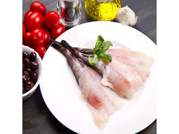 Queue de lotte - Petite : A la pièce, 200g - 400g, Queue de lotte avec peau