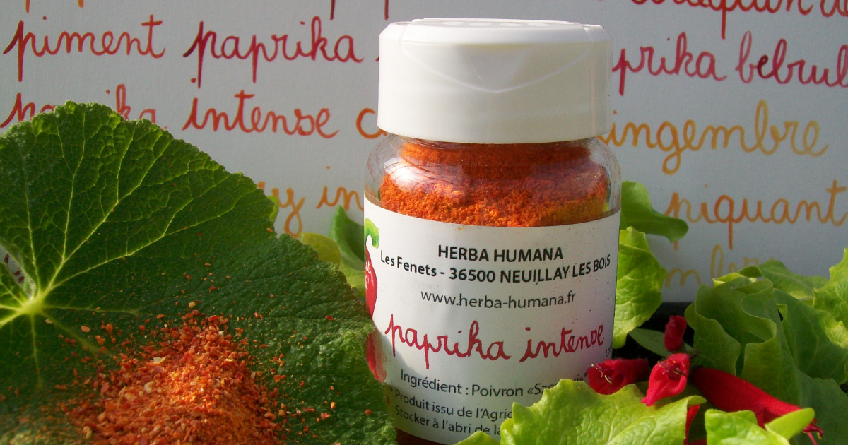 Paprika Intense Bio Cultivé en France 30 g