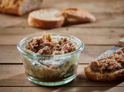 Les rillettes authentiques, porc et canard